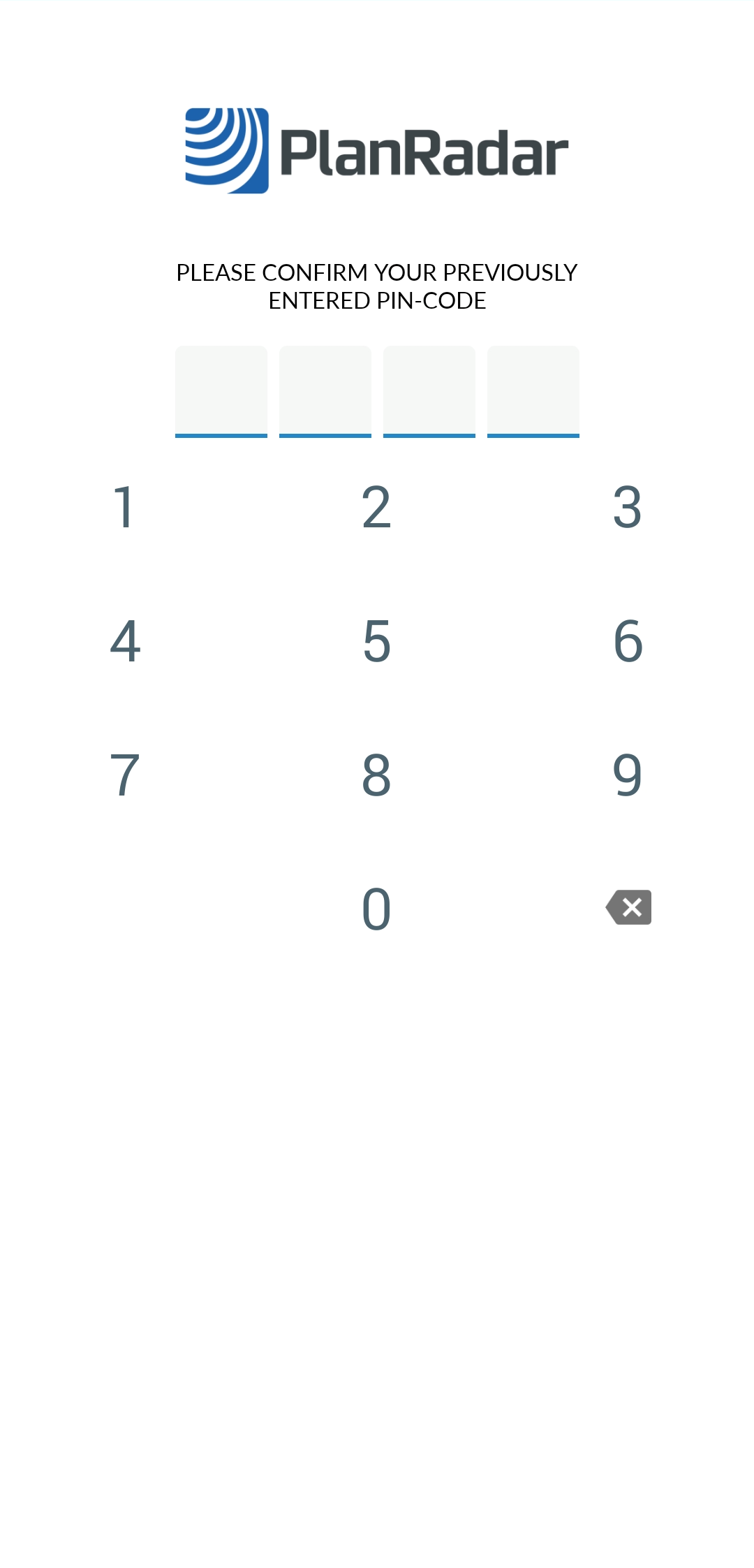Setup a PIN Code and Biometric Security – PlanRadar HelpCenter