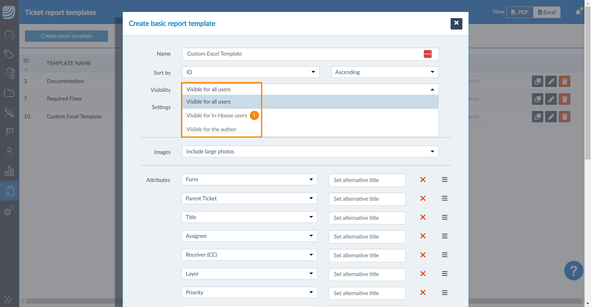Create Excel Templates for Exporting Tickets – PlanRadar HelpCenter