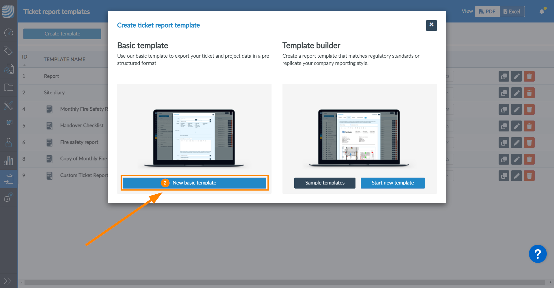 Create Basic Ticket Report Templates – PlanRadar HelpCenter