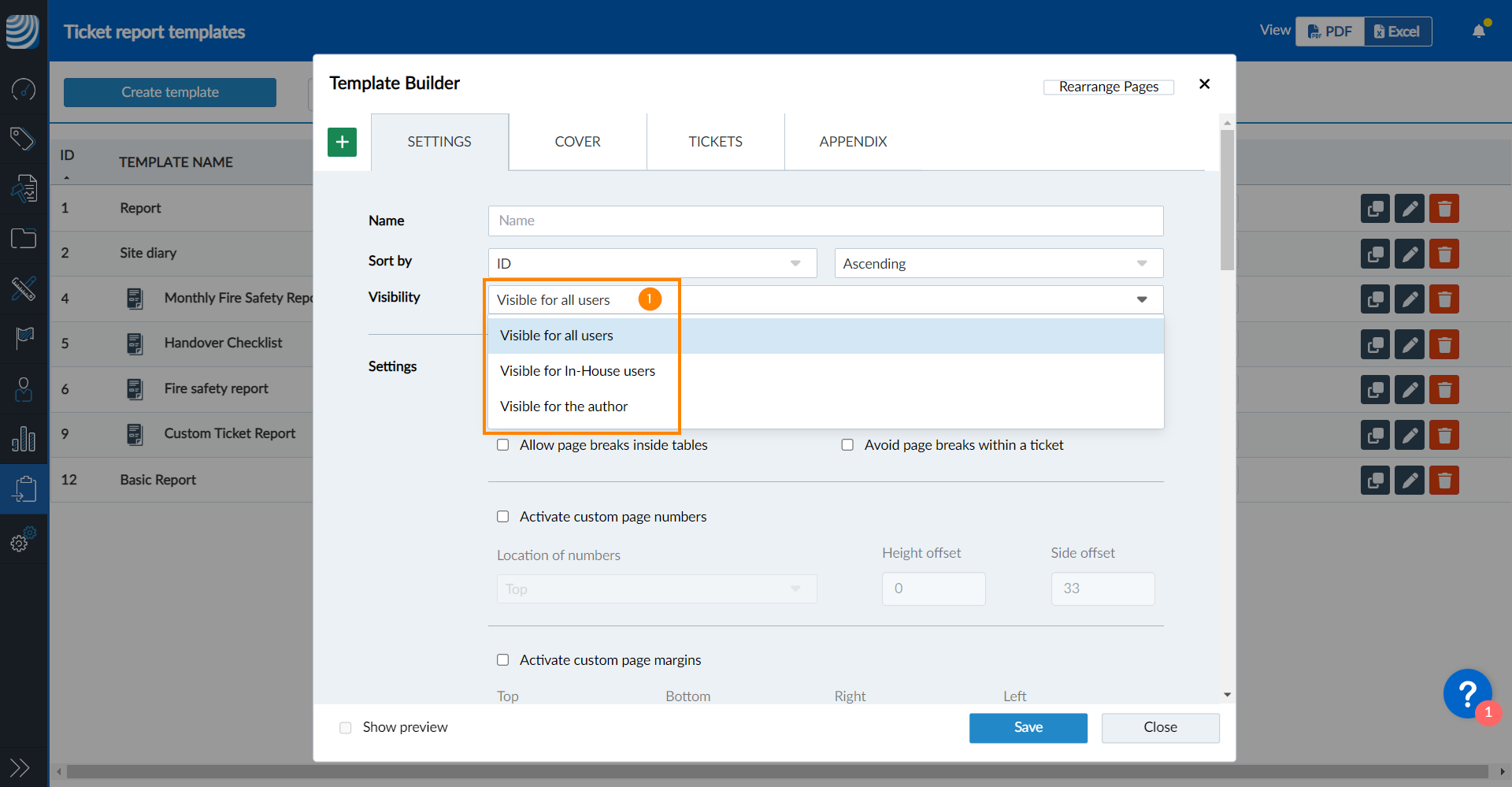 Create Advanced Ticket Report Templates – PlanRadar HelpCenter