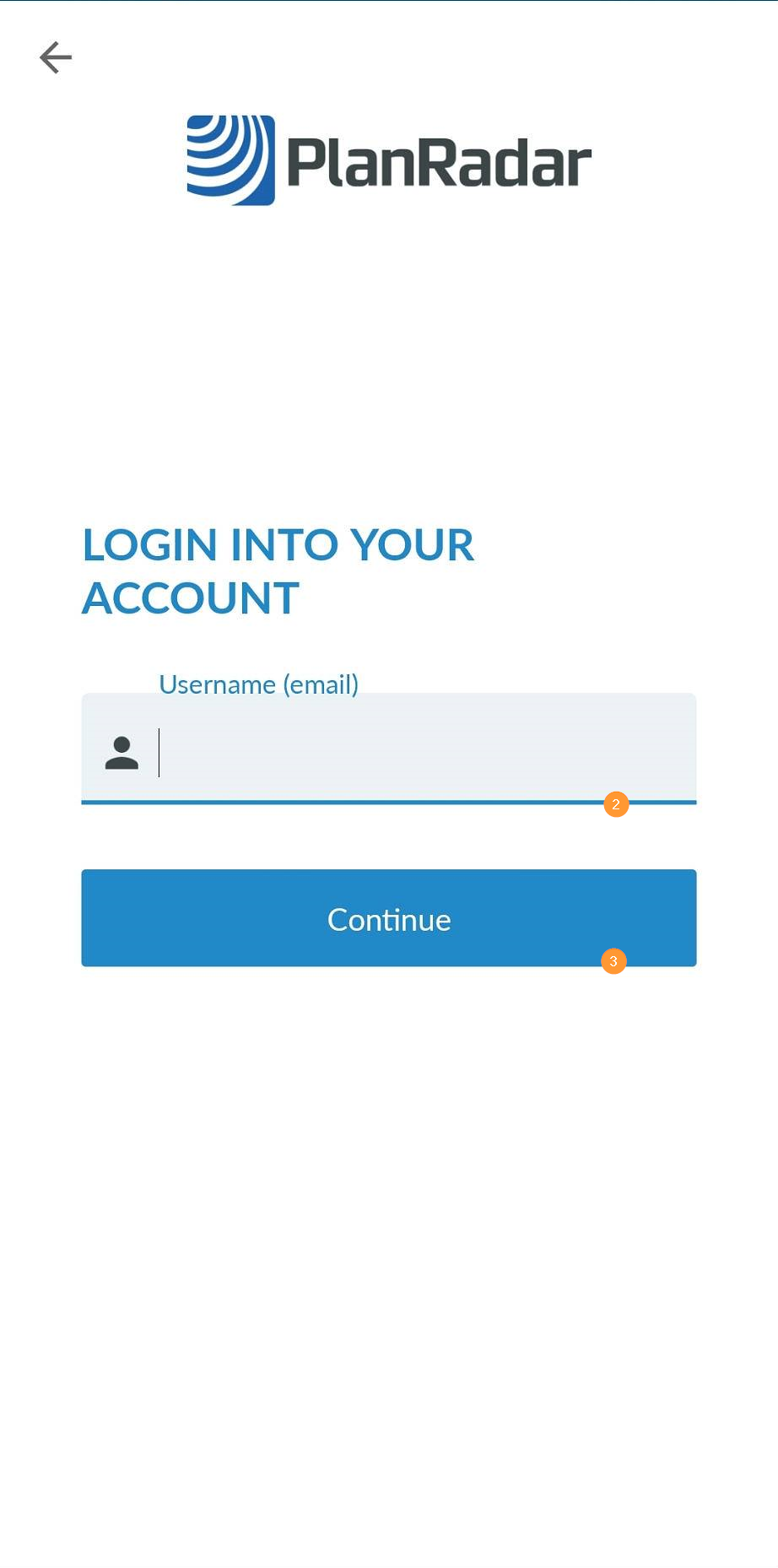 Iniciar sesión en PlanRadar – PlanRadar HelpCenter