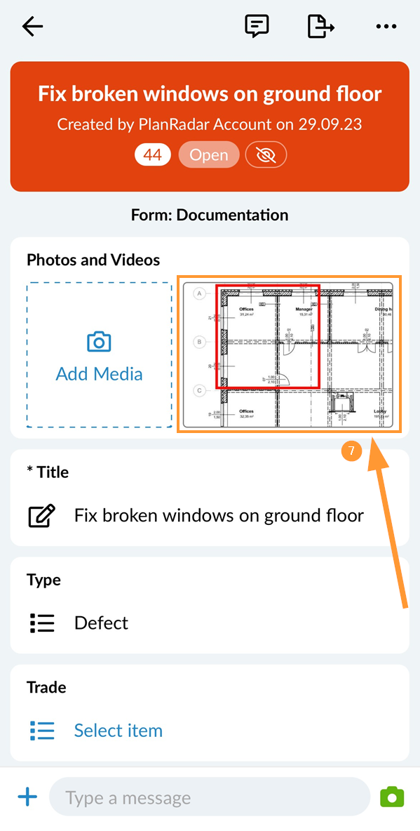 Add Plan Annotations to Tickets in Mobile App – PlanRadar HelpCenter