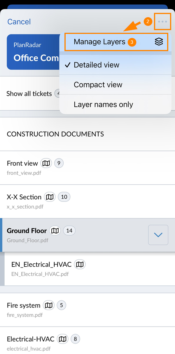 Mobile App Navigation – PlanRadar HelpCenter