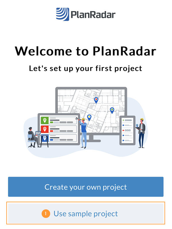 Regístrese para probar PlanRadar – PlanRadar HelpCenter