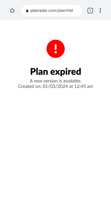 Check the Latest Plan Version with a QR Code – PlanRadar HelpCenter