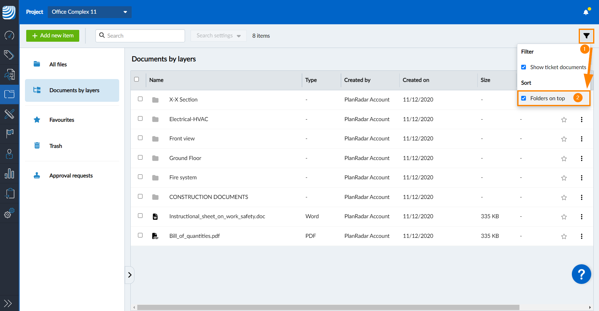 Documents by Layers – PlanRadar HelpCenter