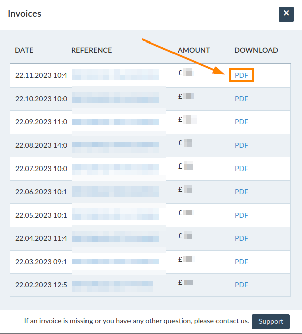Access your Invoices – PlanRadar HelpCenter