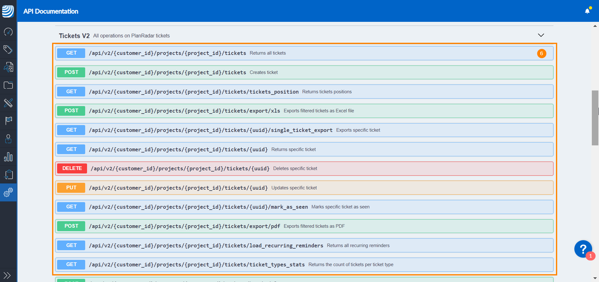 Otvoreni API-ji – PlanRadar HelpCenter