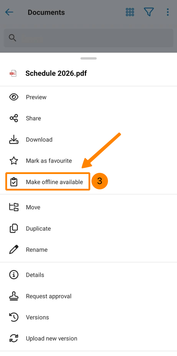 Make Files Available Offline in the Mobile App – PlanRadar HelpCenter