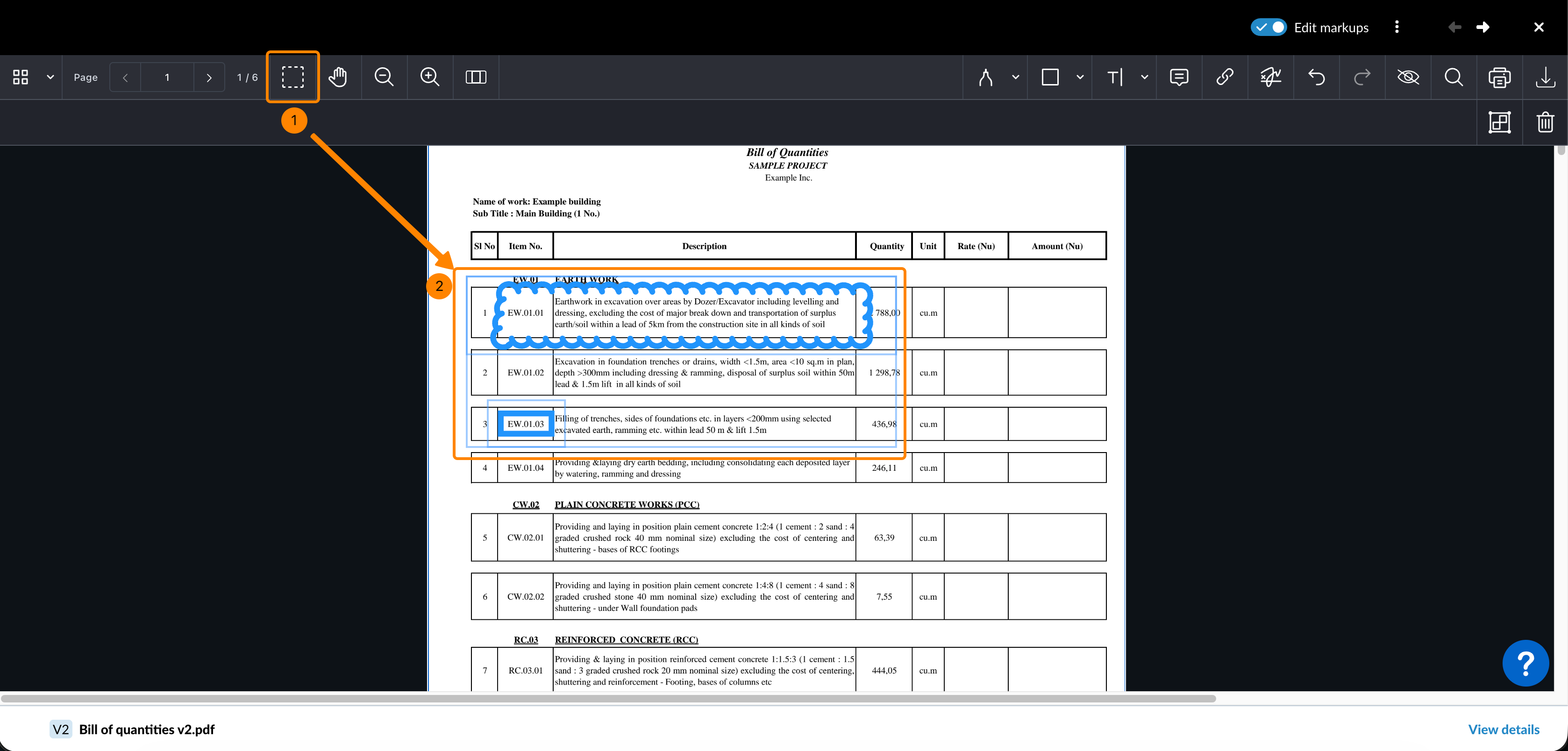 Créez et gérez des annotations sur des PDF dans des documents dans l'application Web – PlanRadar ...